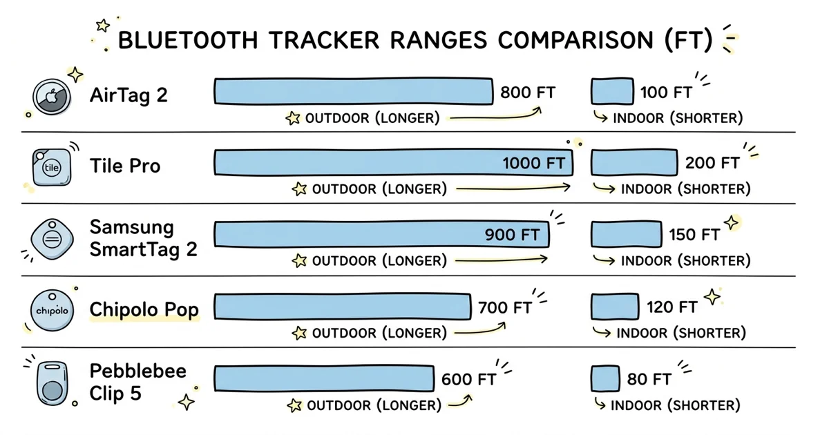 Bluetooth Tracker Range Comparison: Real Test Results